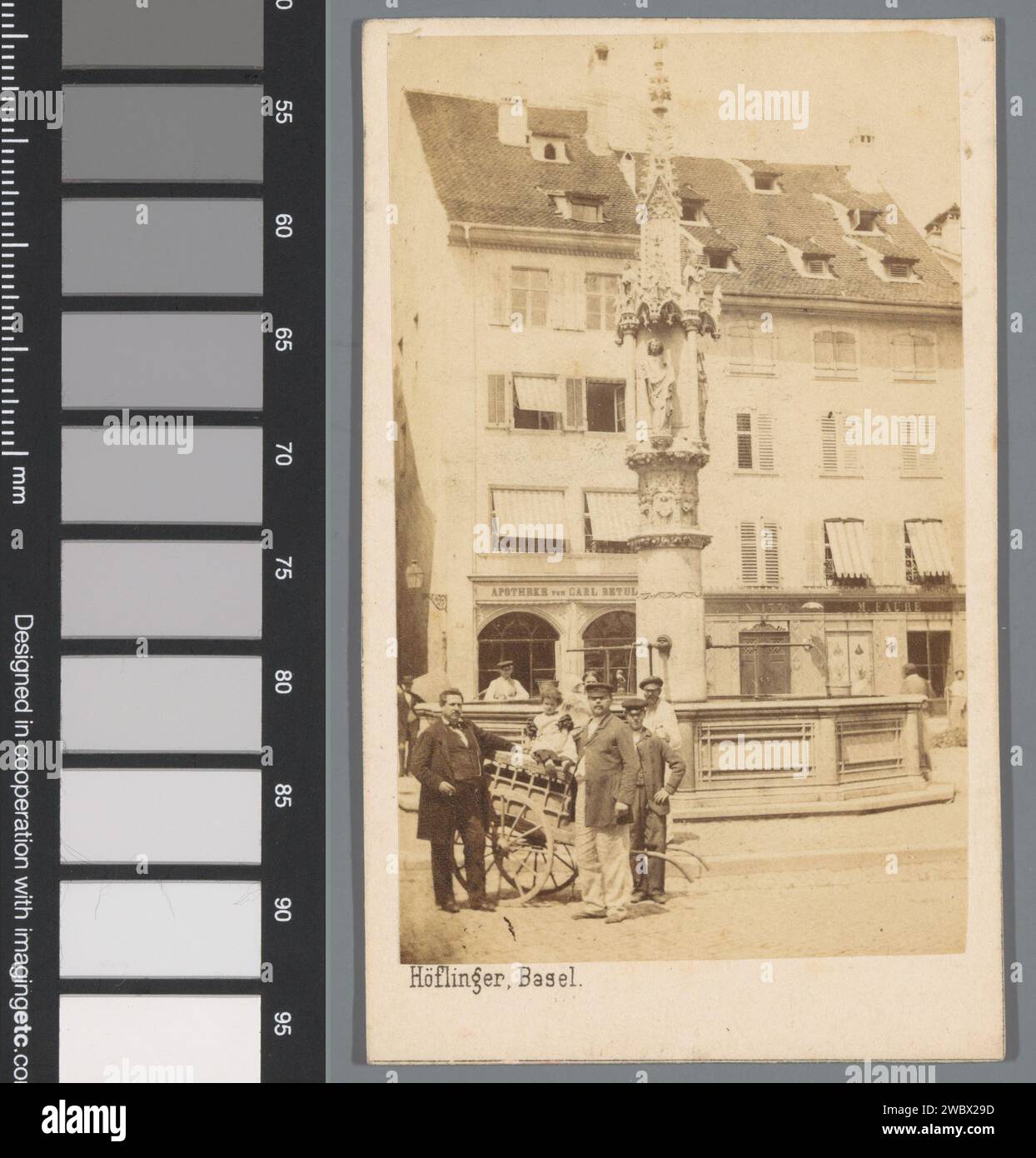 Fischmarktbrunnen in Bazel, Jakob Höflinger, 1857 - 1892 Photograph ...