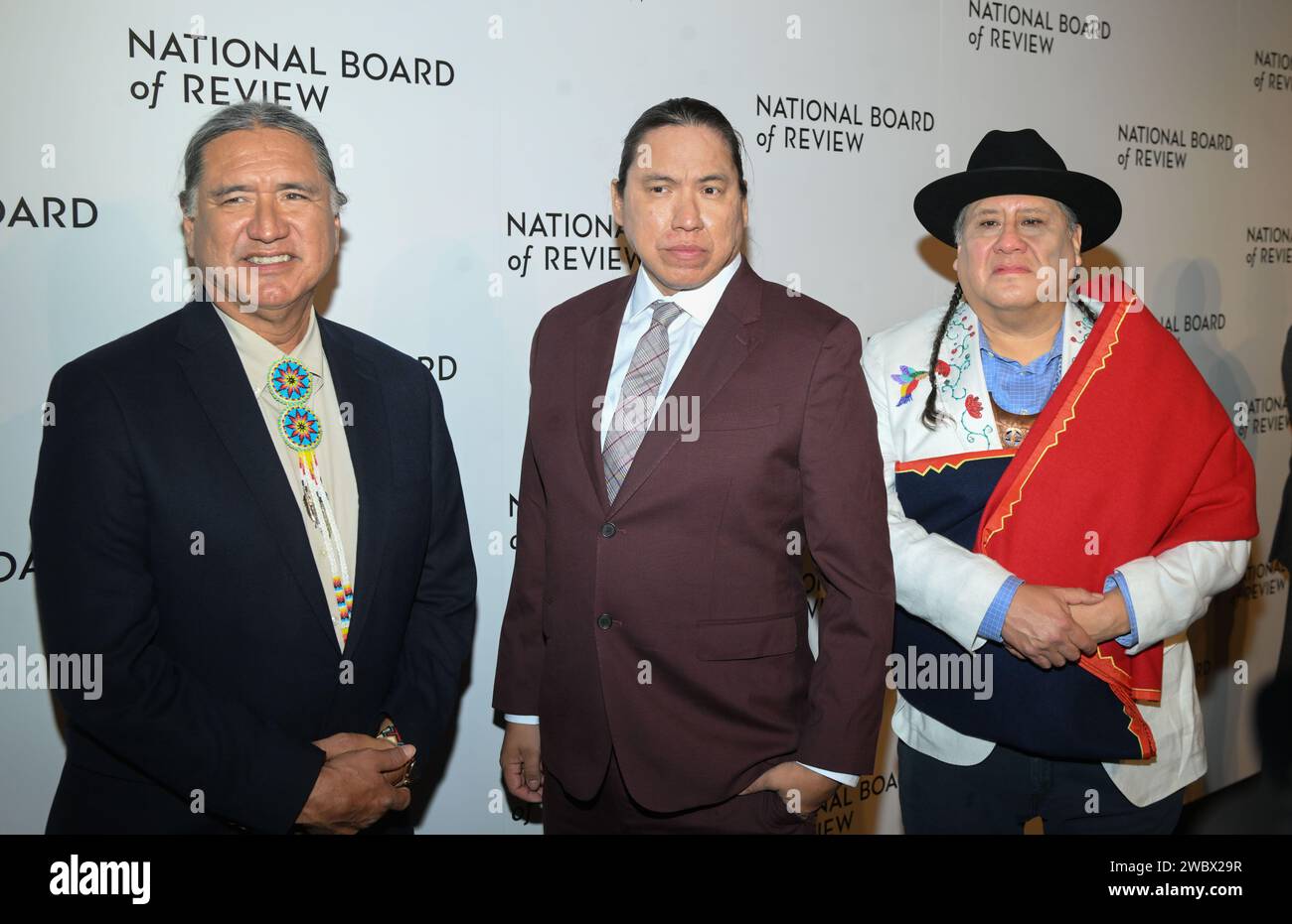 New York, USA. 12th Jan, 2024. Talee Red Corn, Yancey Red Corn and ...