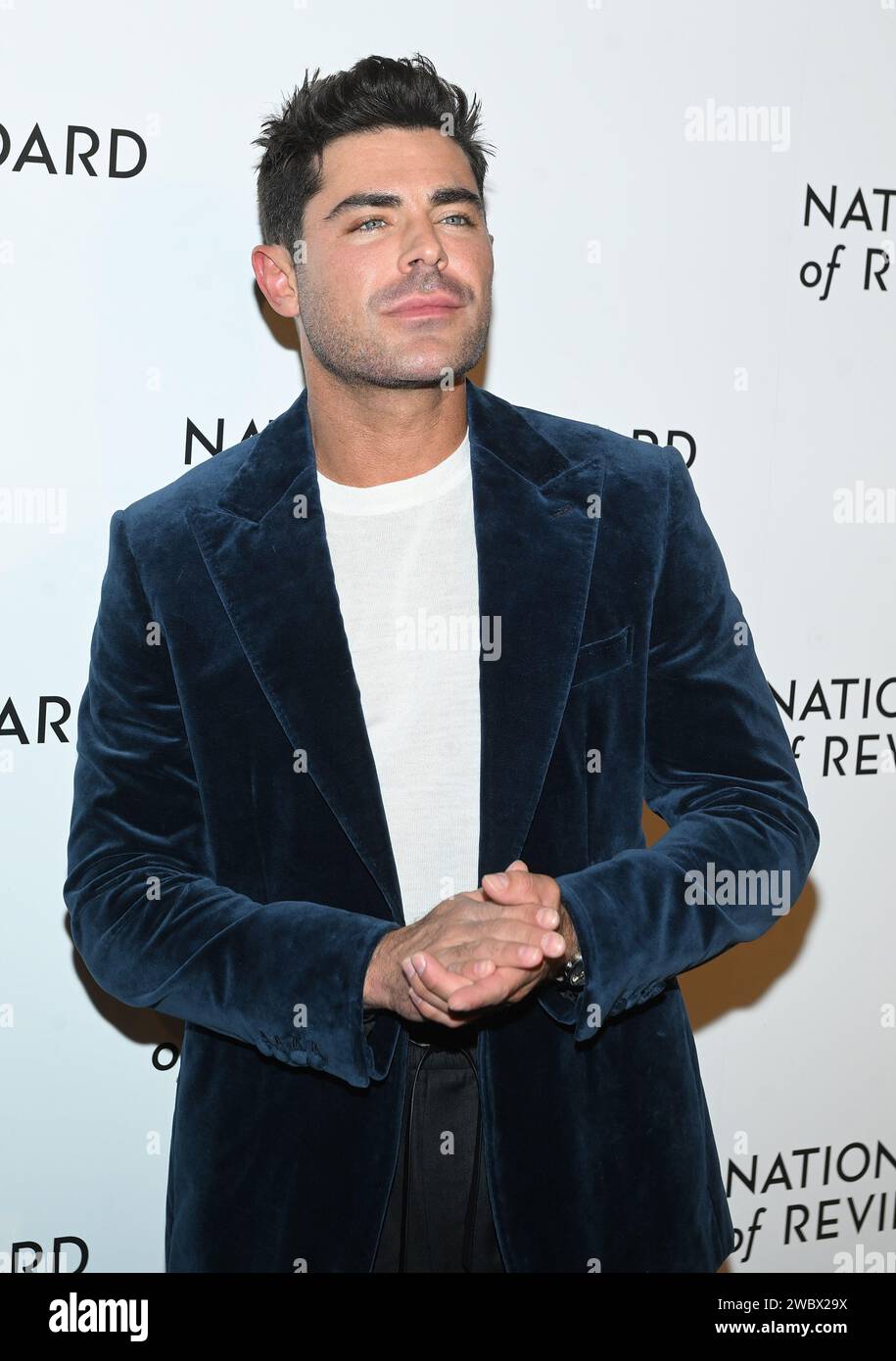 New York, USA. 12th Jan, 2024. Zac Efron attends the 2024 National ...