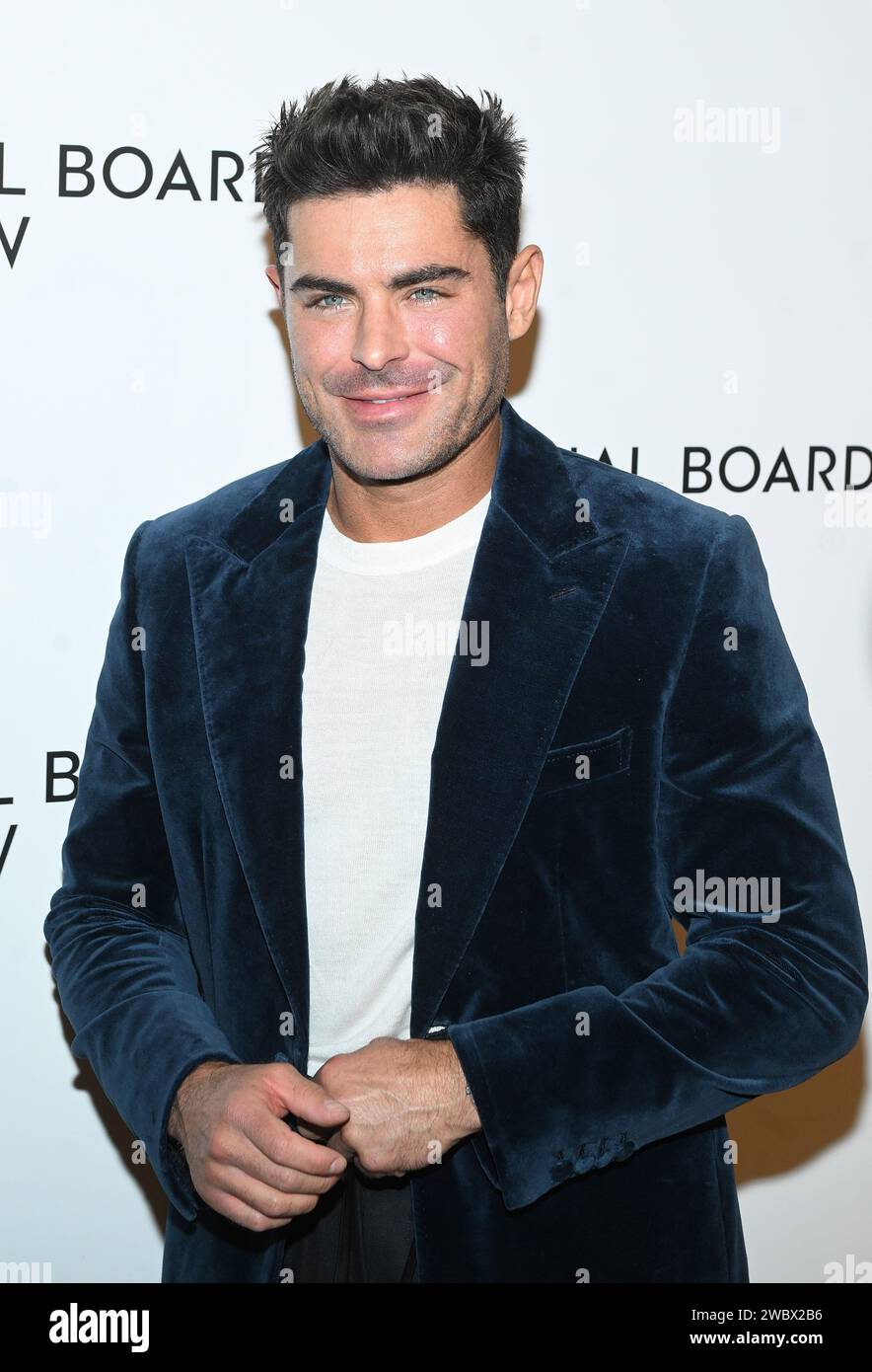 New York, USA. 12th Jan, 2024. Zac Efron attends the 2024 National ...