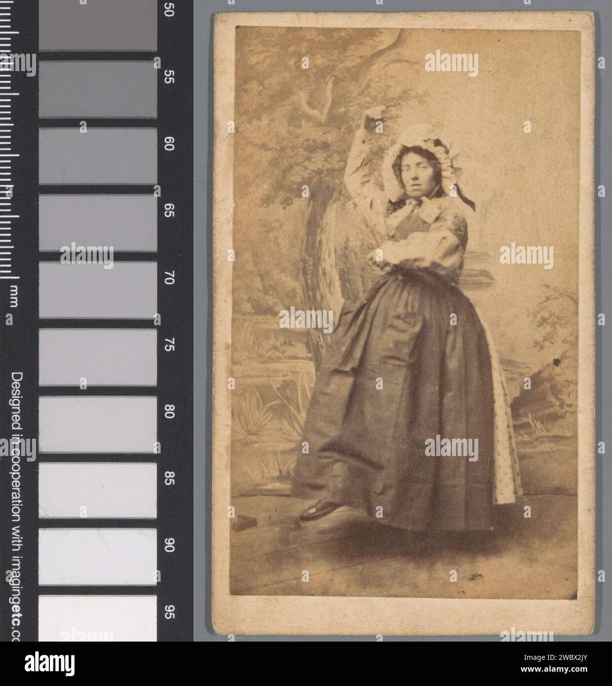 Portrait of an unknown dancing woman, Christian Marcussen, 1857 - 1868 ...