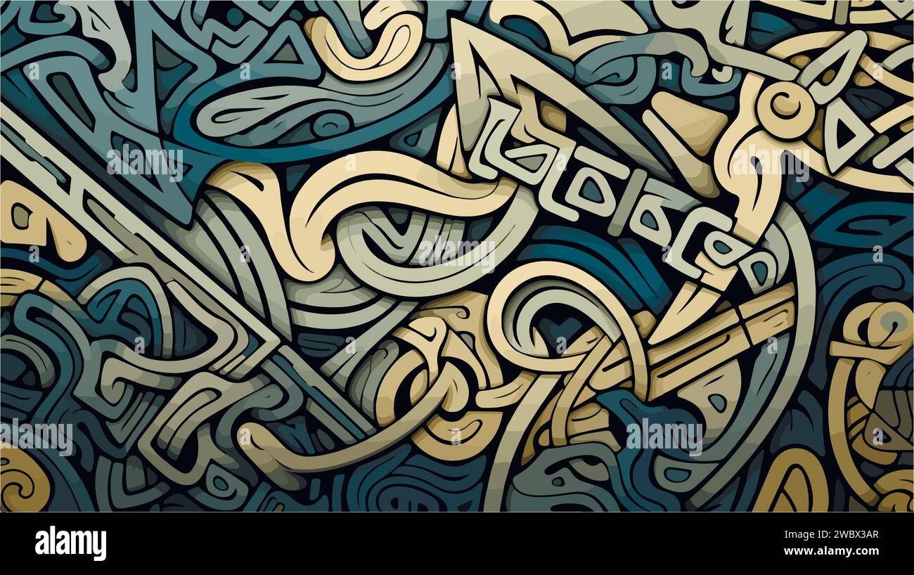 Abstract beautiful colored vector celtic knot patterns. Seamless celtic ...