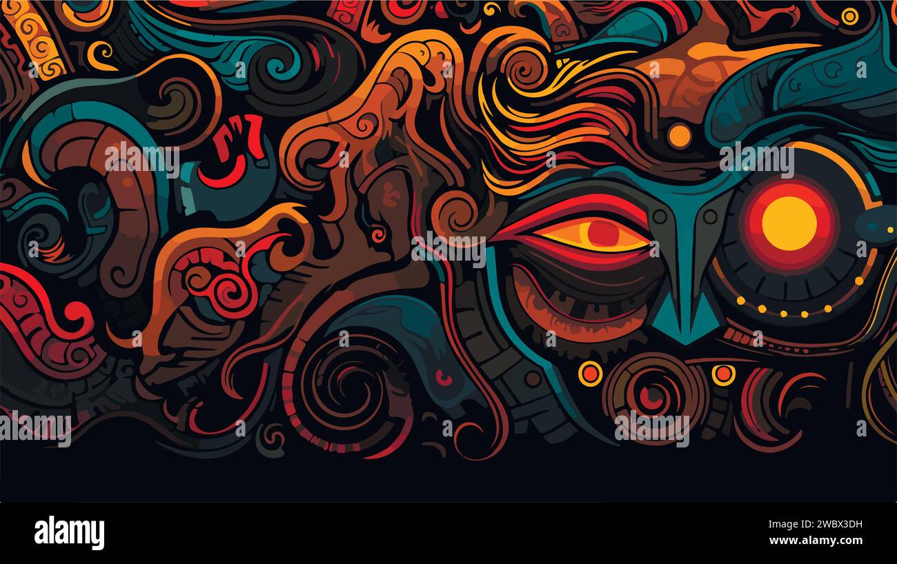 Viking illustration patterns Stock Vector Images - Alamy