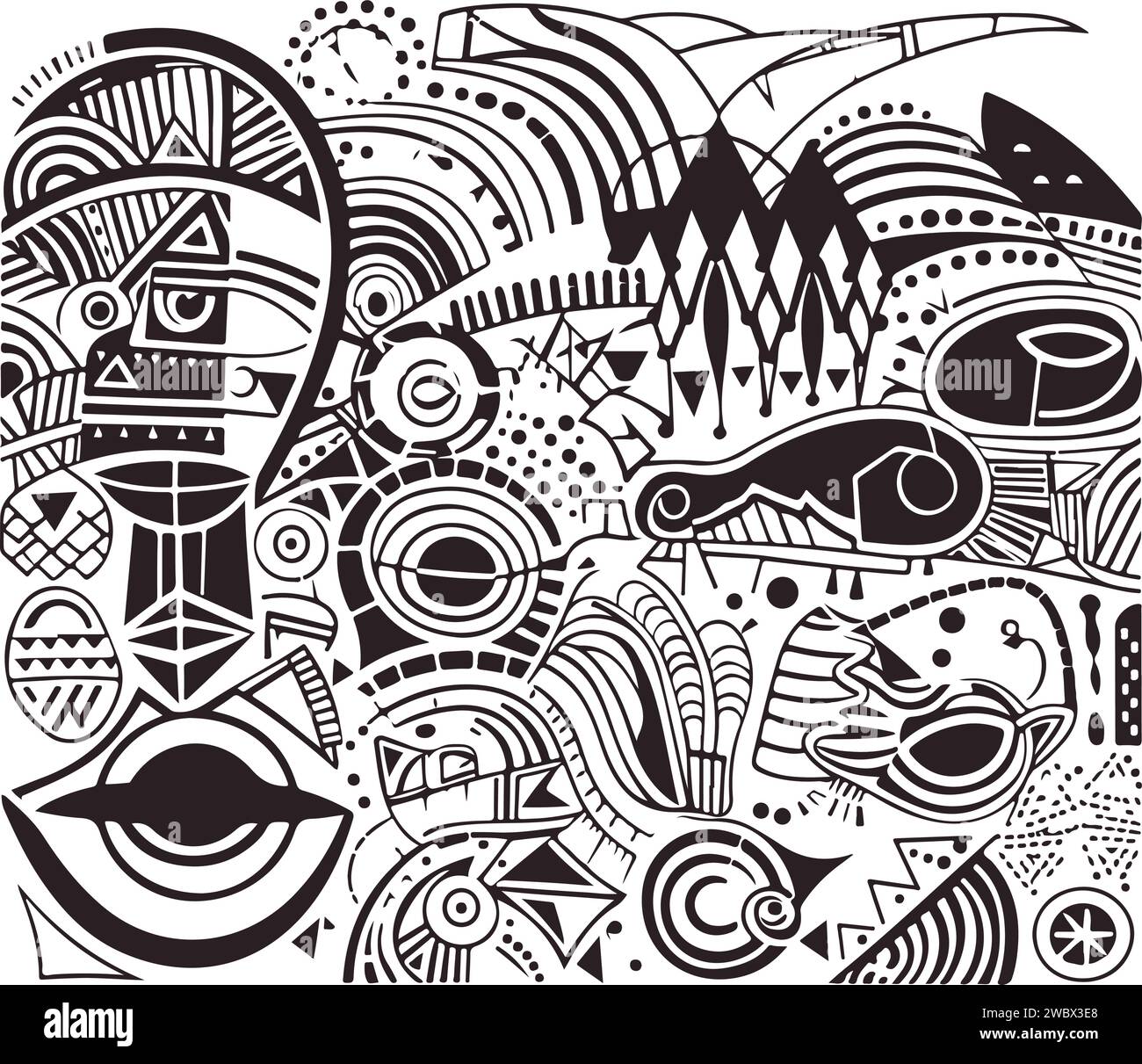 Zulu artwork Stock Vector Images - Alamy