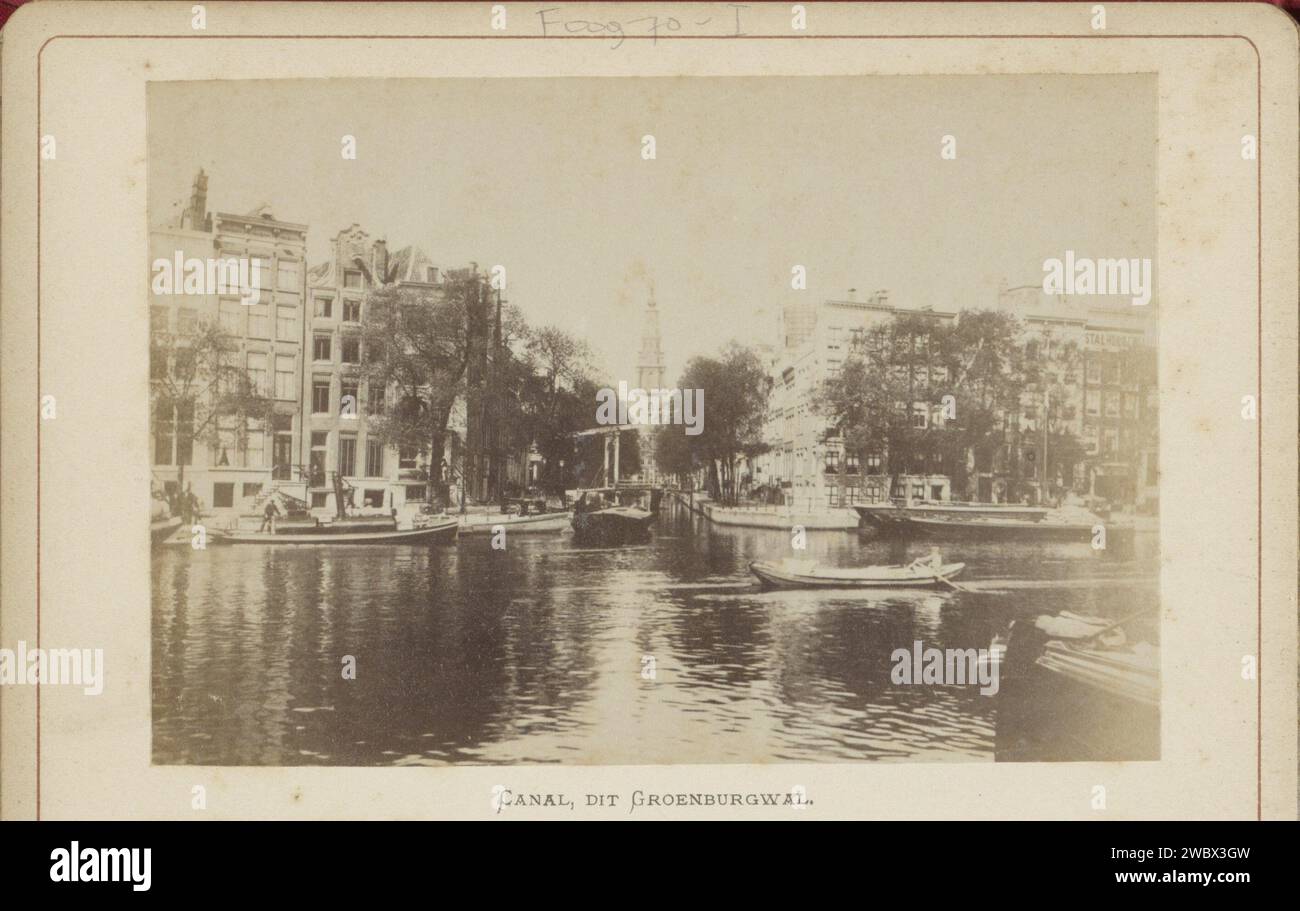 Face towards the Groenburgwal and the tower of the Zuiderkerk in ...