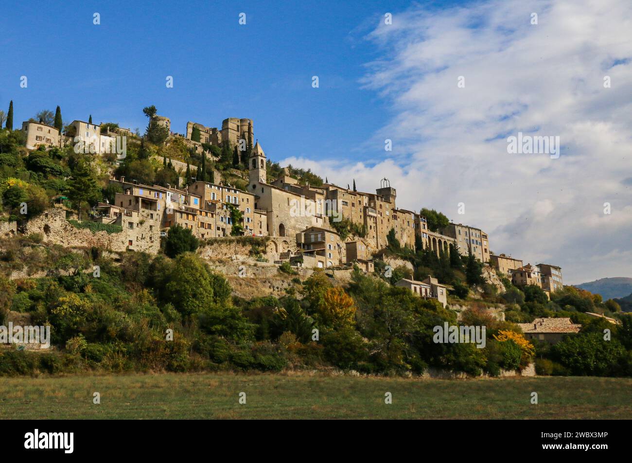 Montbrun-les-Bains, medieval village and thermal station, Drôme ...