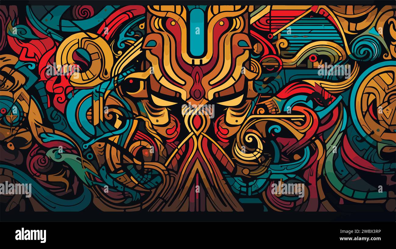 Viking illustration patterns Stock Vector Images - Alamy