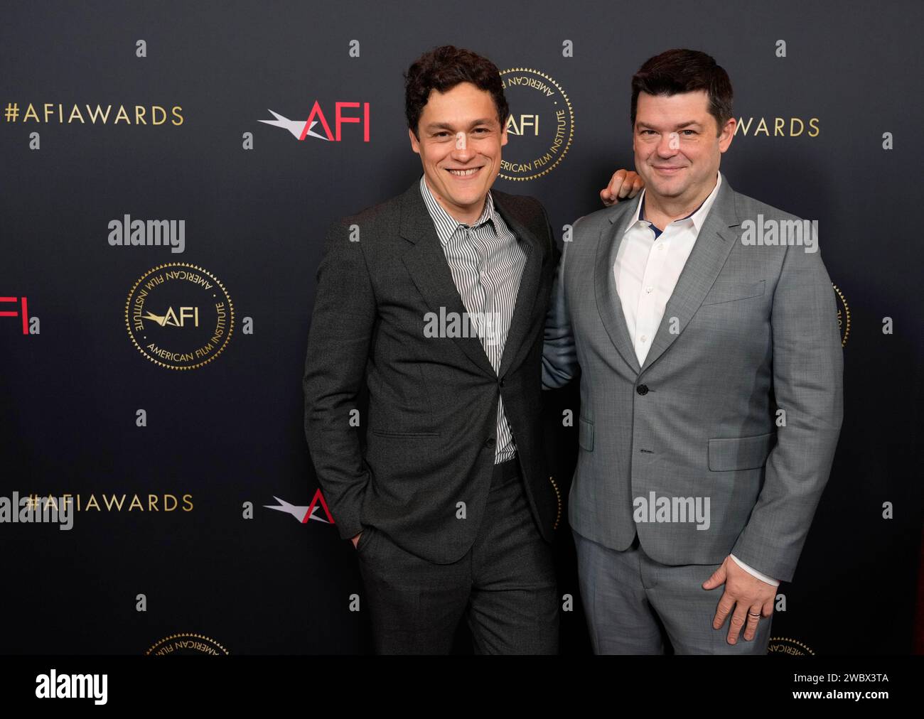 Phil Lord, left, and Christopher Miller arrive at the AFI Awards on ...