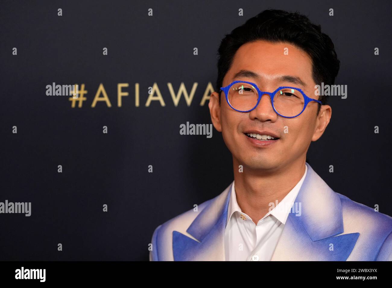 Lee Sung Jin arrives at the AFI Awards on Friday, Jan. 12, 2024, at the Four Seasons Beverly ...