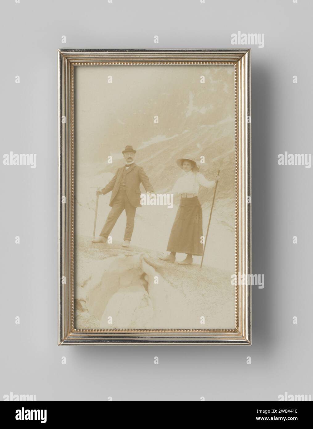 Portrait of two unknown persons, referred to as Willem and Lena, on the ...