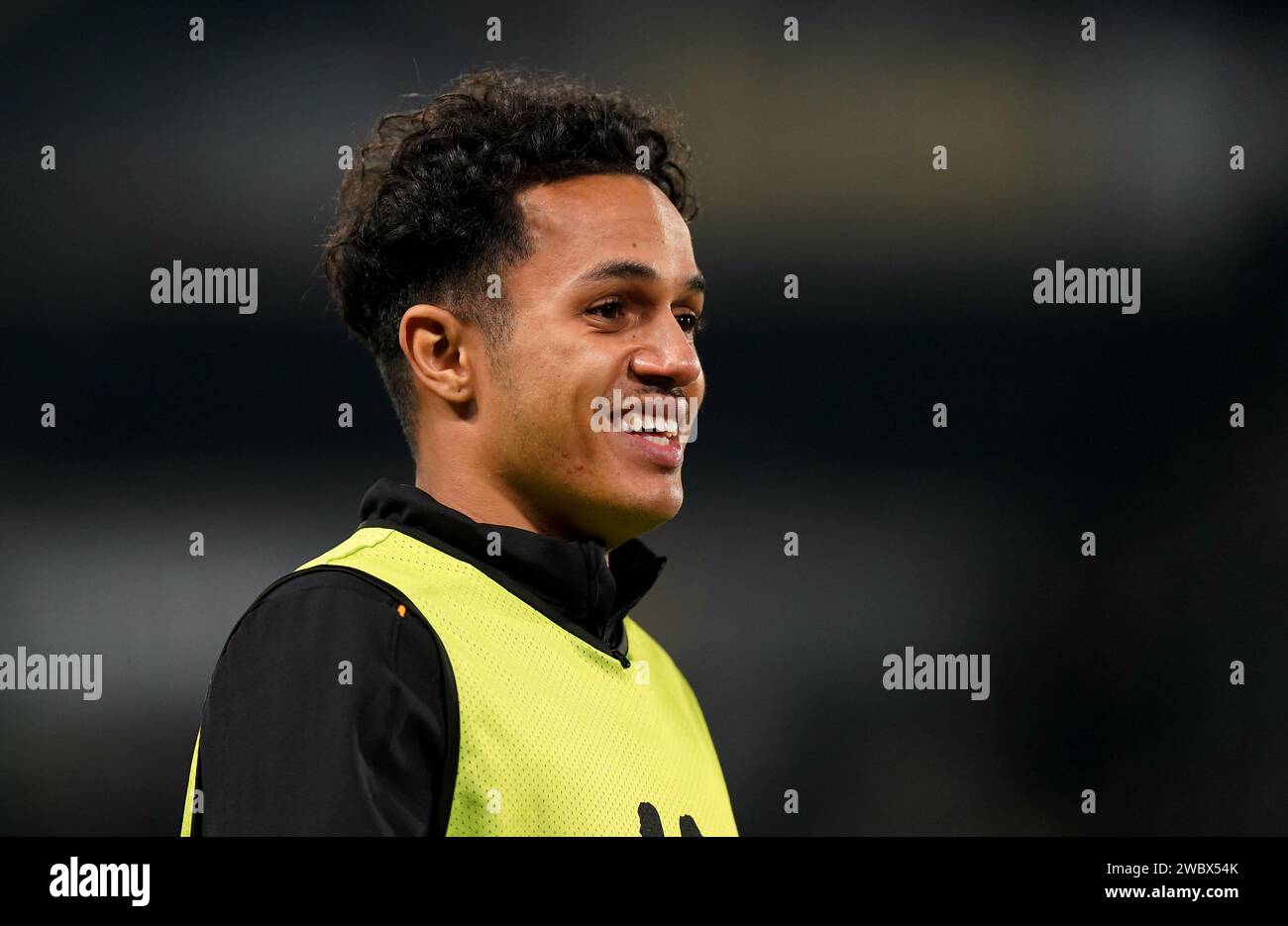 Hull City's Fabio Carvalho warms up before the Sky Bet Championship ...