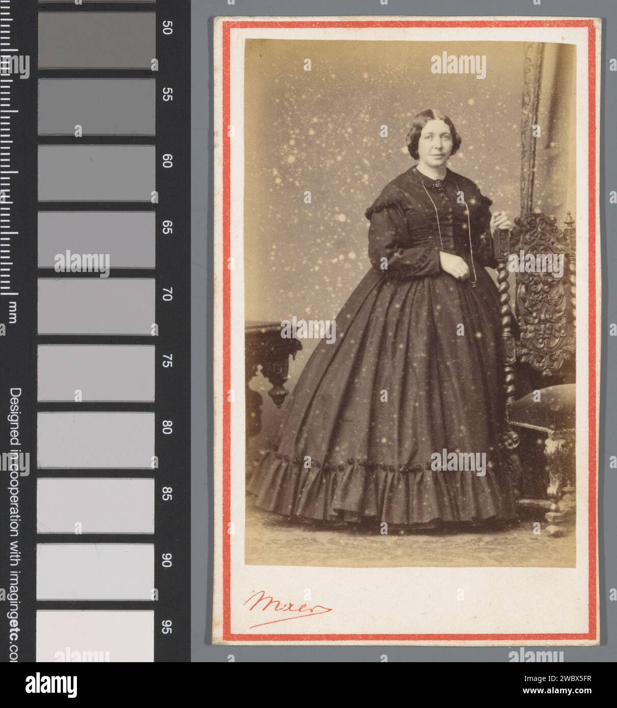 Portrait of an unknown woman, Joseph Maes, 1863 - 1865 Photograph ...