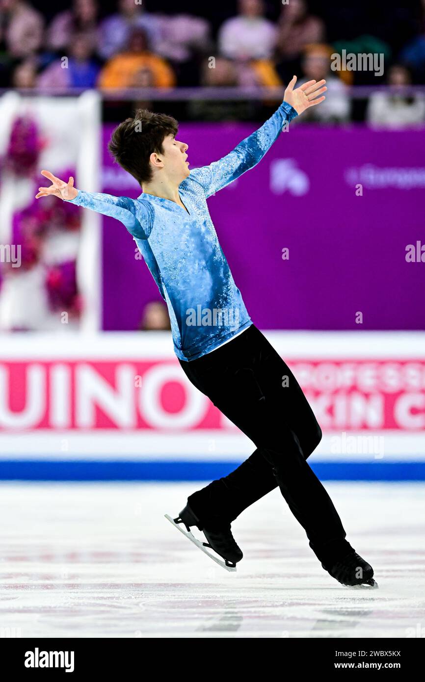 Adam HAGARA (SVK), during Men Free Skating, at the ISU European Figure ...