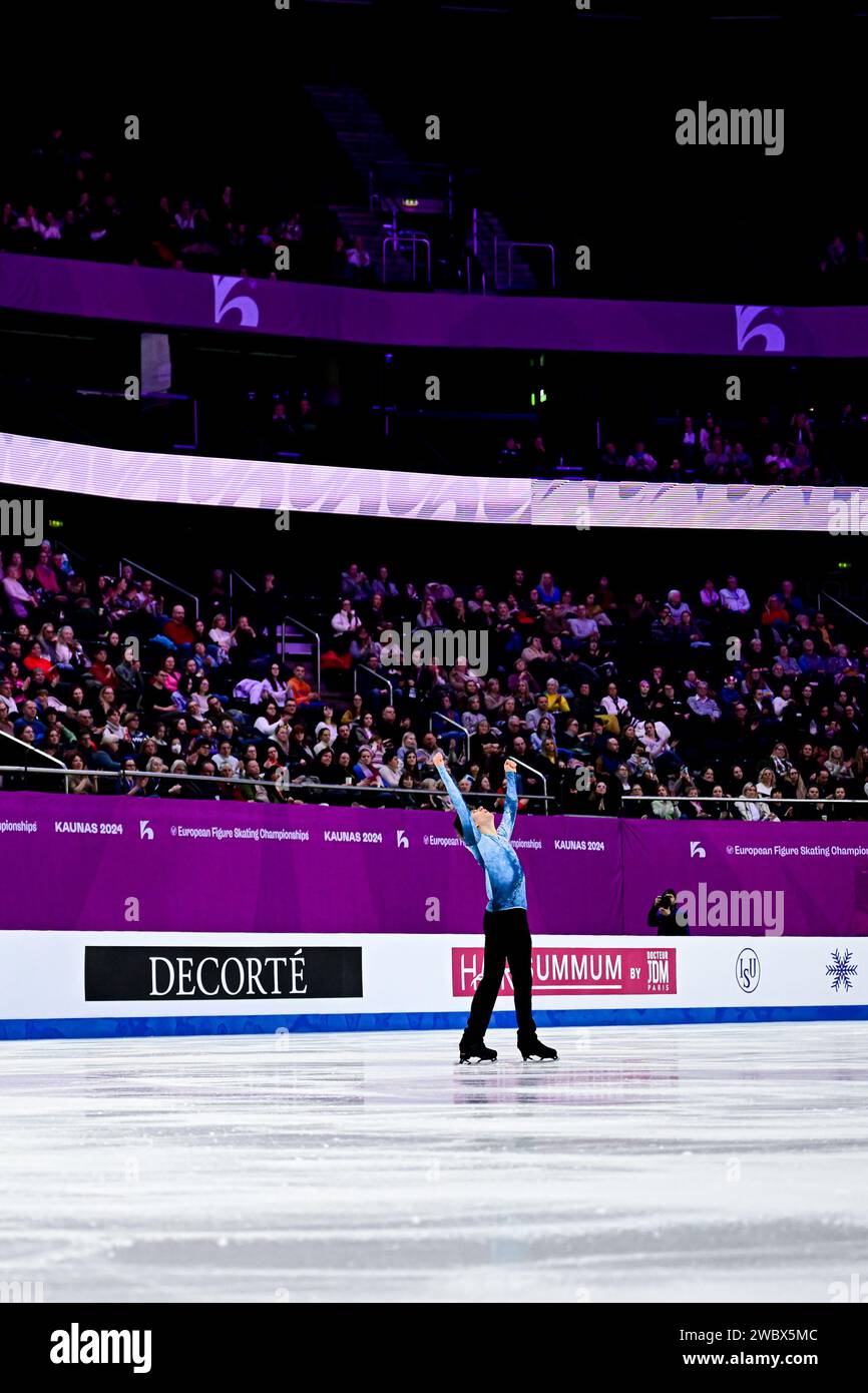 Adam HAGARA (SVK), during Men Free Skating, at the ISU European Figure ...