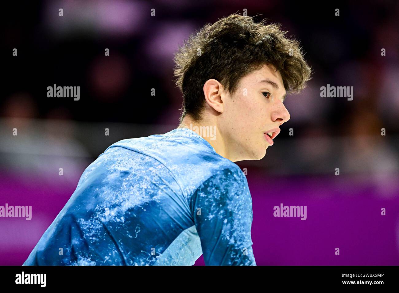 Adam HAGARA (SVK), during Men Free Skating, at the ISU European Figure ...