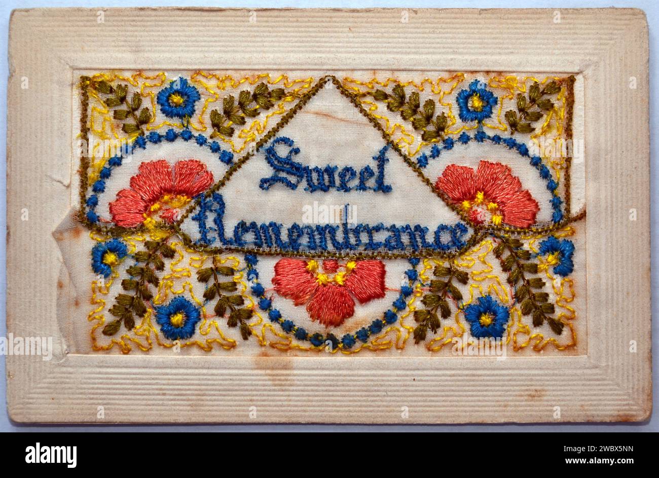 Embroidered silk postcard hi-res stock photography and images - Alamy