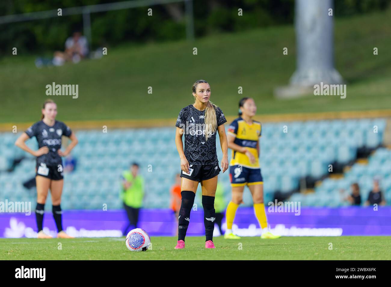 Sydney, Australia. 12th Jan, 2024. Macey Fraser of the Phoenix prepares ...