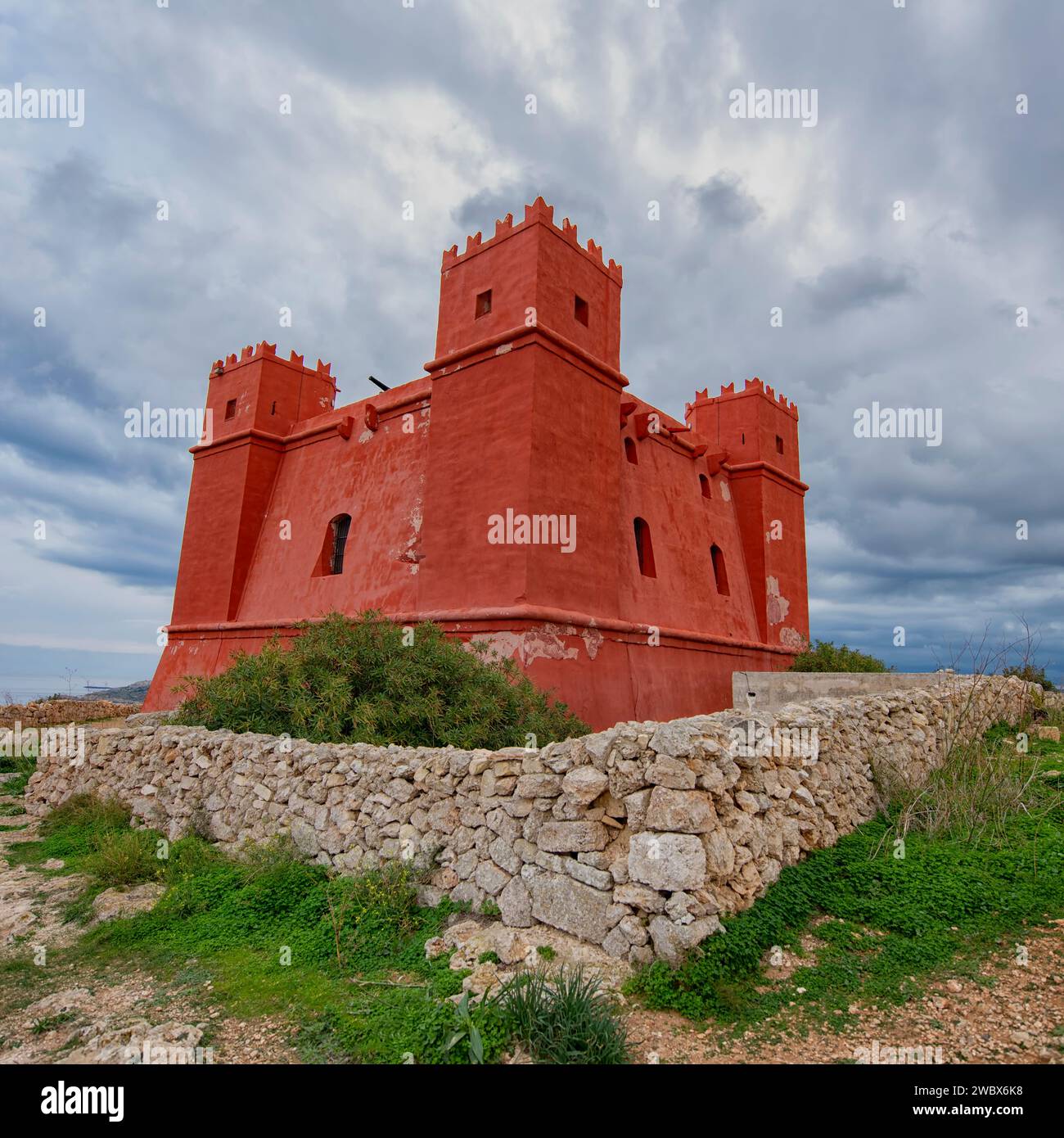 Fort Saint Agatha in Mellieha, Malta Stock Photo - Alamy