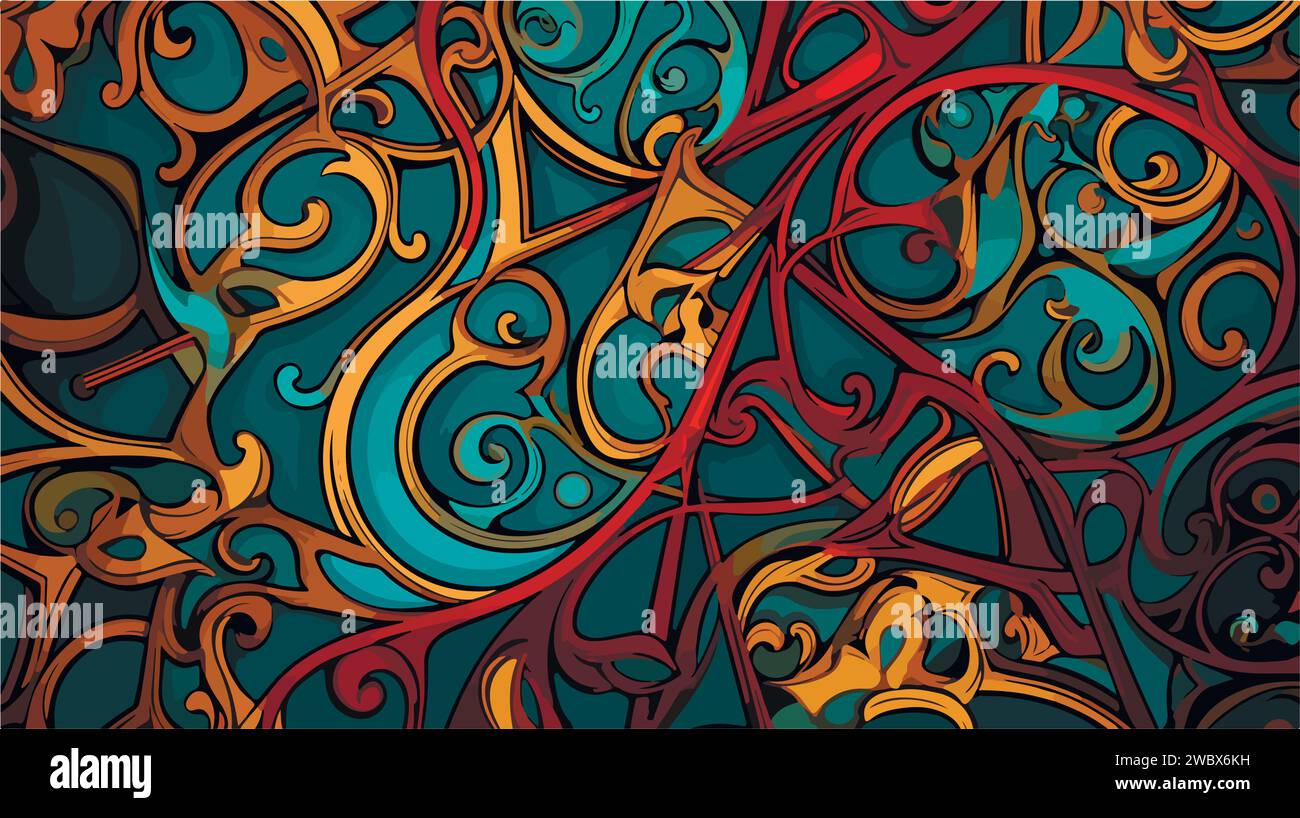 Seamless arabesque Stock Vector Images - Alamy