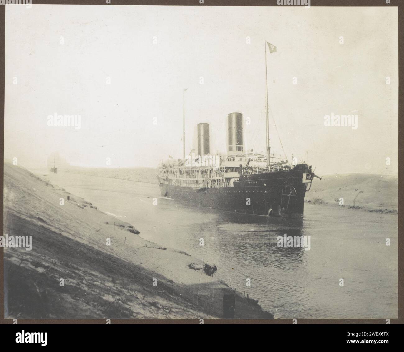 Passenger ship 'Ophir' sails through the Suez Canal, C. & G. Zangaki ...