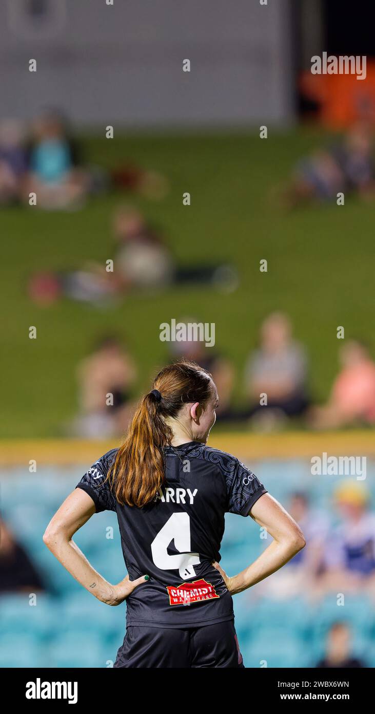 Sydney, Australia. 12th Jan, 2024. Mackenzie Barry of the Phoenix looks ...