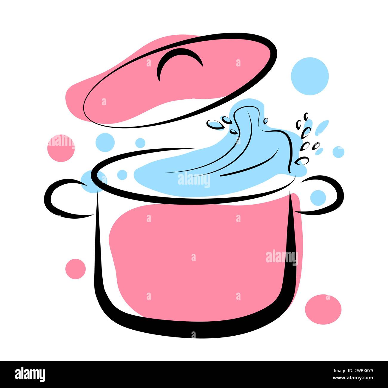 Water cooking Stock Vector Images - Alamy
