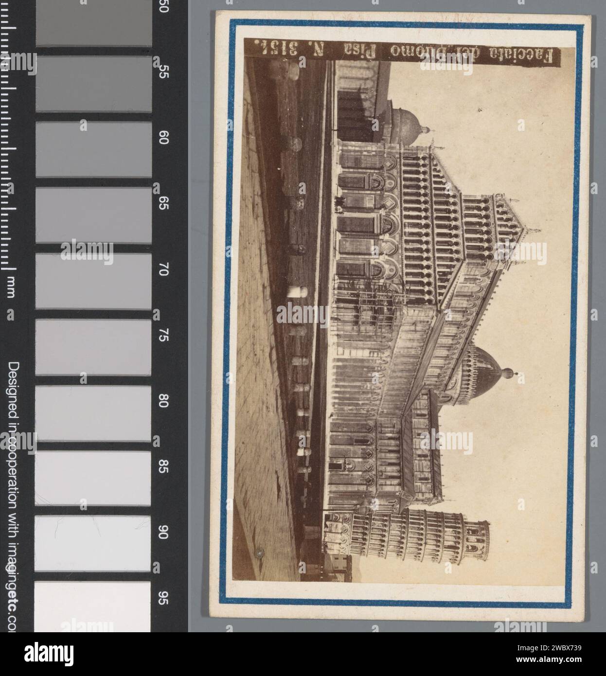Dom van Pisa, Roberto Rive, 1865 - 1886 Photograph. visit card Pisa ...