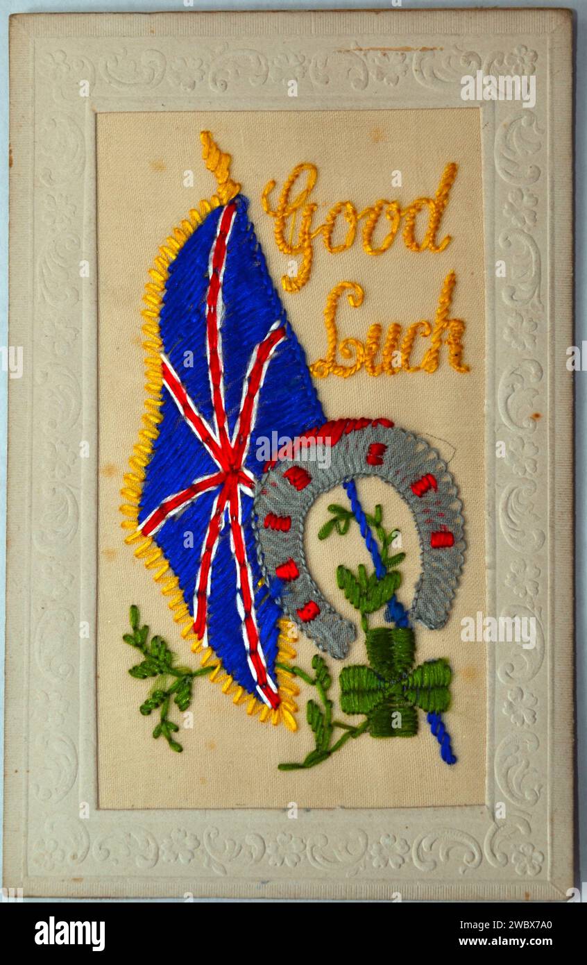 WW1 First World War Embroidered Silk Postcard Military Army Interest ...