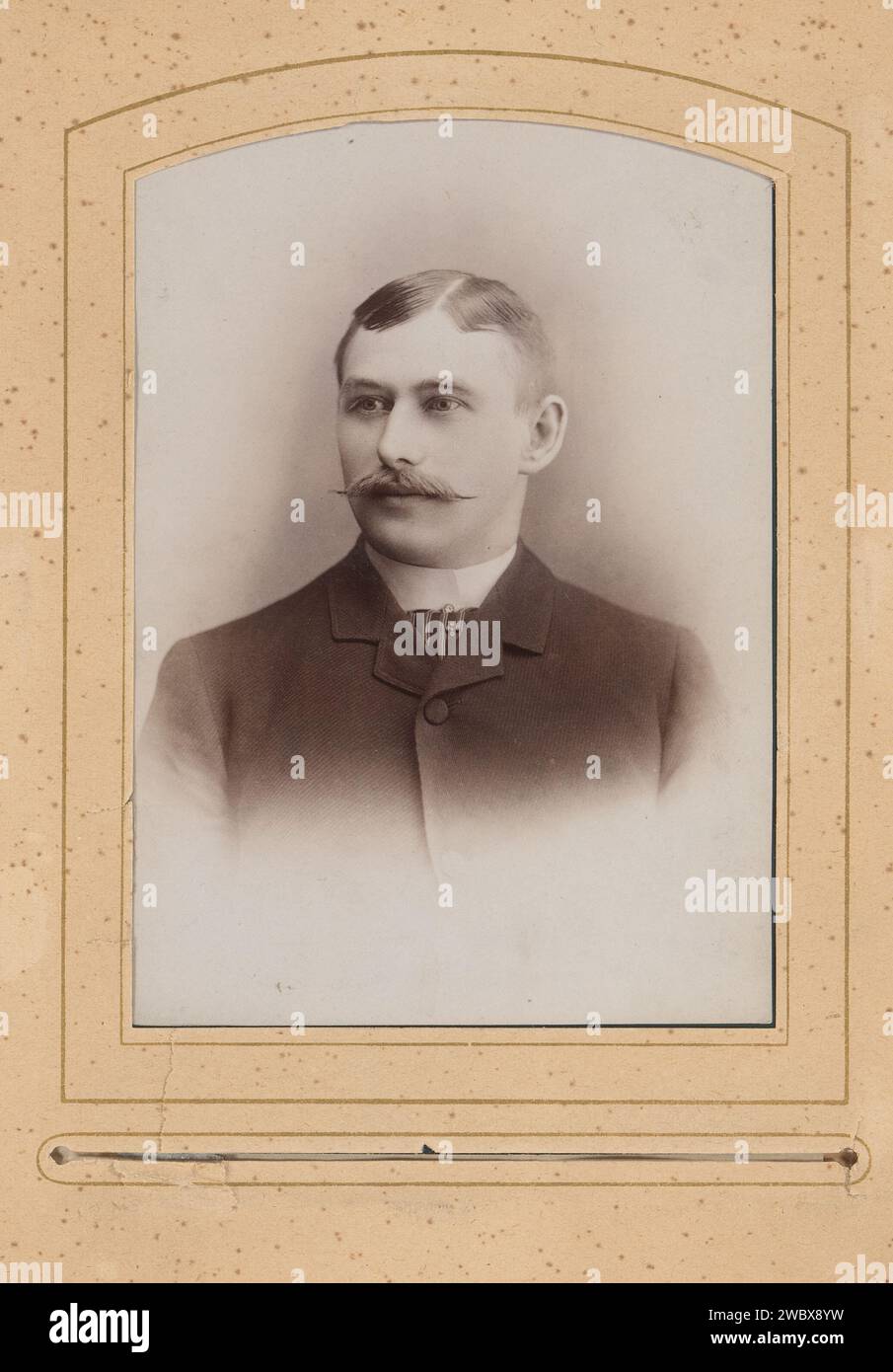 Portrait of a man with mustache, Schneider, 1860 - 1900 photograph ...