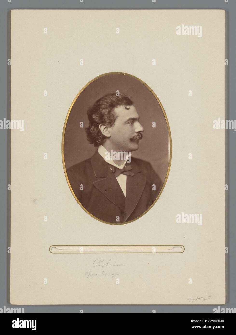 Portrait of the opera singer Adolf Robinson, Johannes Baer, 1863 - 1906 ...