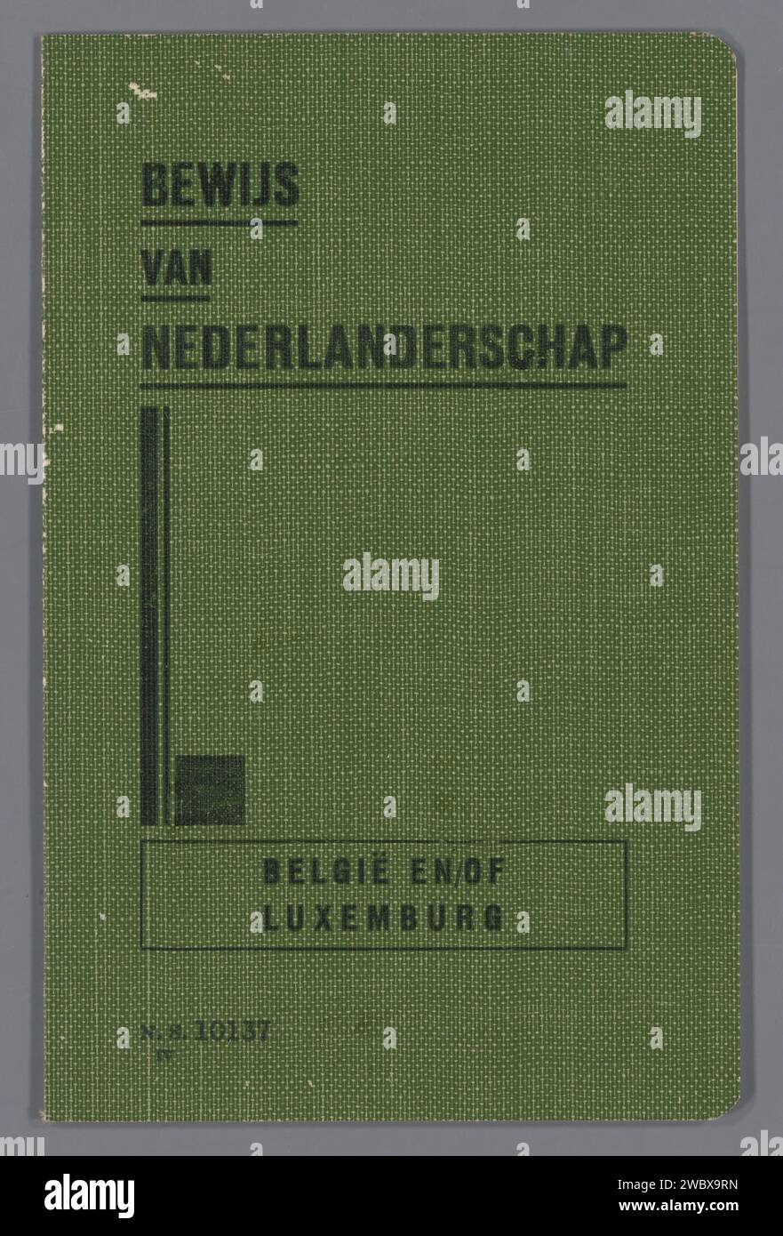 Proof of Dutch nationality of Marie Jordan, Anonymous, 1936 document ...