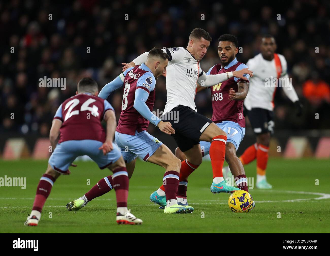 Turf Moor, Burnley, Lancashire, UK. 12th Jan, 2024. Premier League ...