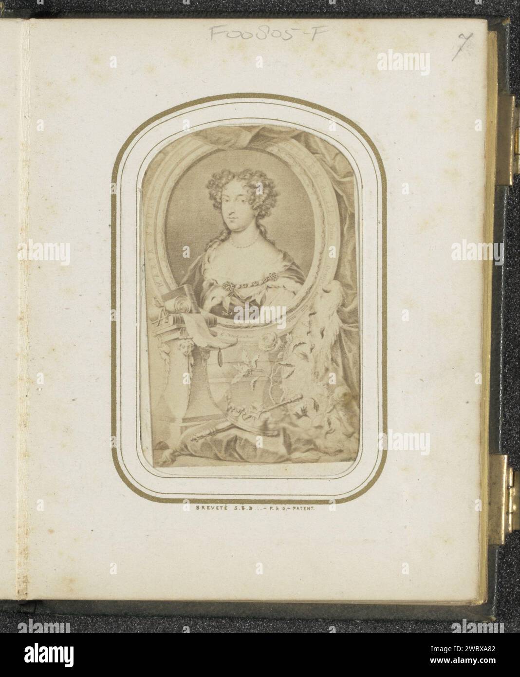 Photo production of (presumably) a print of Maria II Stuart, wife of ...