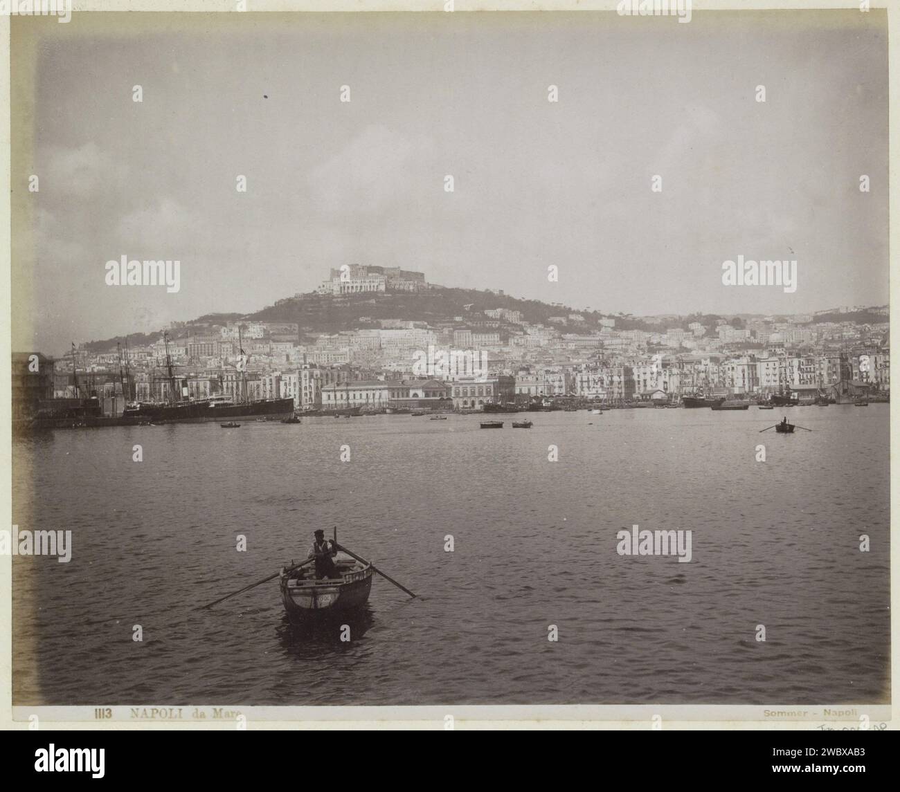 Naples seen from the sea, Giorgio Sommer, c. 1870 - c. 1900 photograph ...