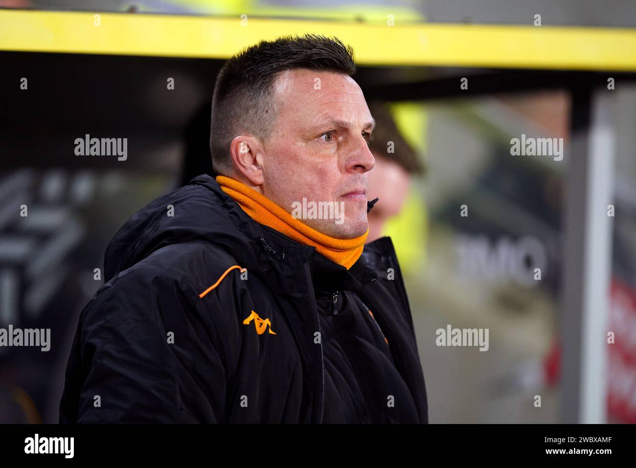 Hull City assistant manager Justin Walker during the Sky Bet ...