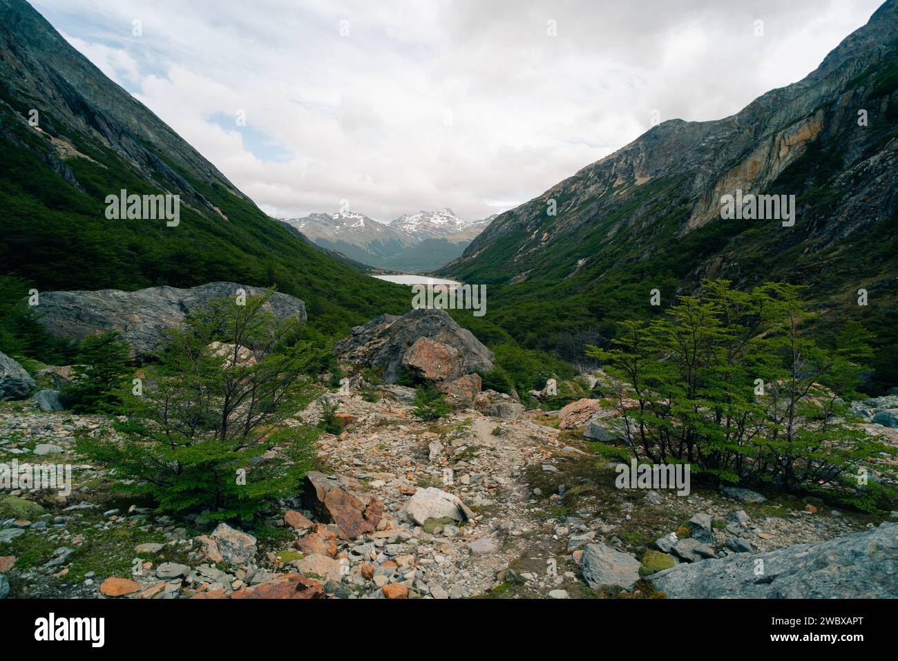 View of the Laguna Esmeralda. Emerald Lake - Ushuaia, Argentina. High quality photo Stock Photo ...