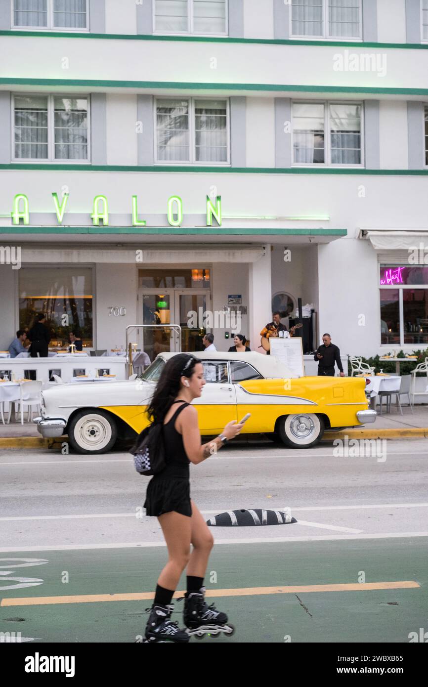 Miami, USA. 26th Oct, 2023. South Beach Ocean Drive Stock Photo - Alamy
