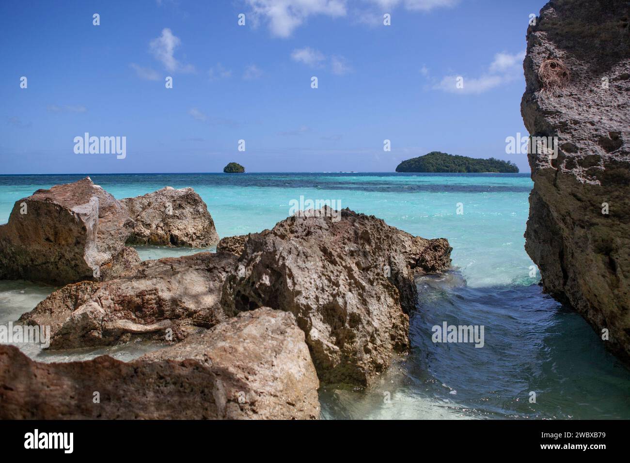Beautiful clear water beaches of Palau, Micronesia Stock Photo - Alamy
