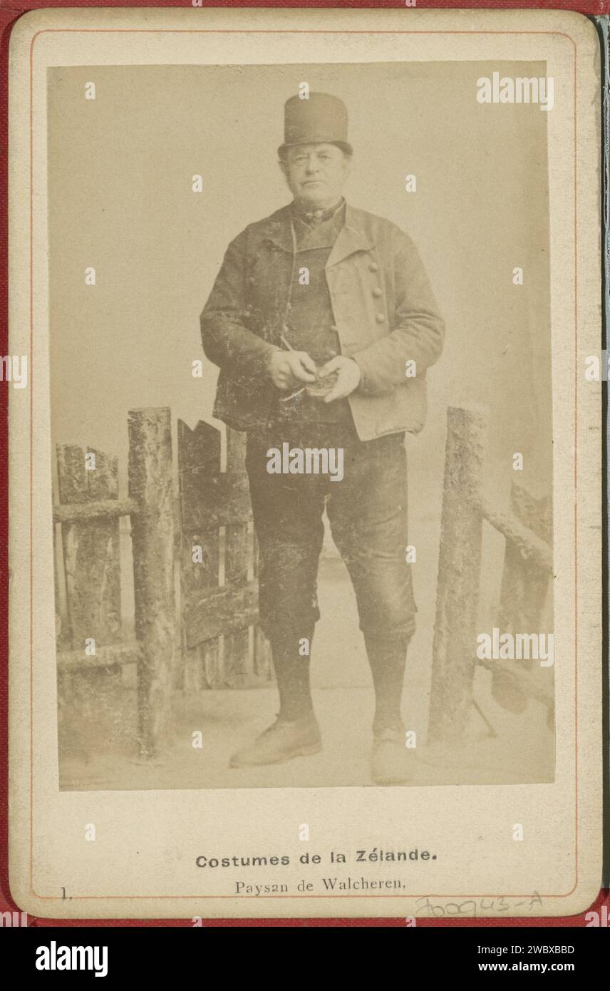 Man in the traditional costume of Walcheren, Anonymous, c. 1870 - c ...