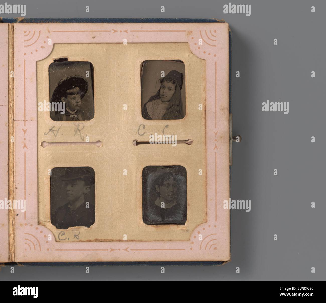 Four portraits of young women and a young man, Anonymous, 1855 - 1940 ...