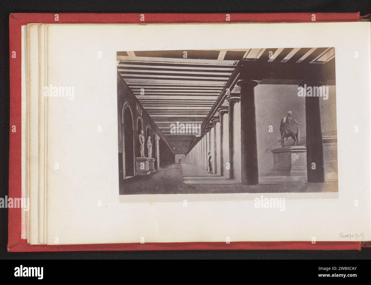 Photo production of a print of an interior with a gallery with ...
