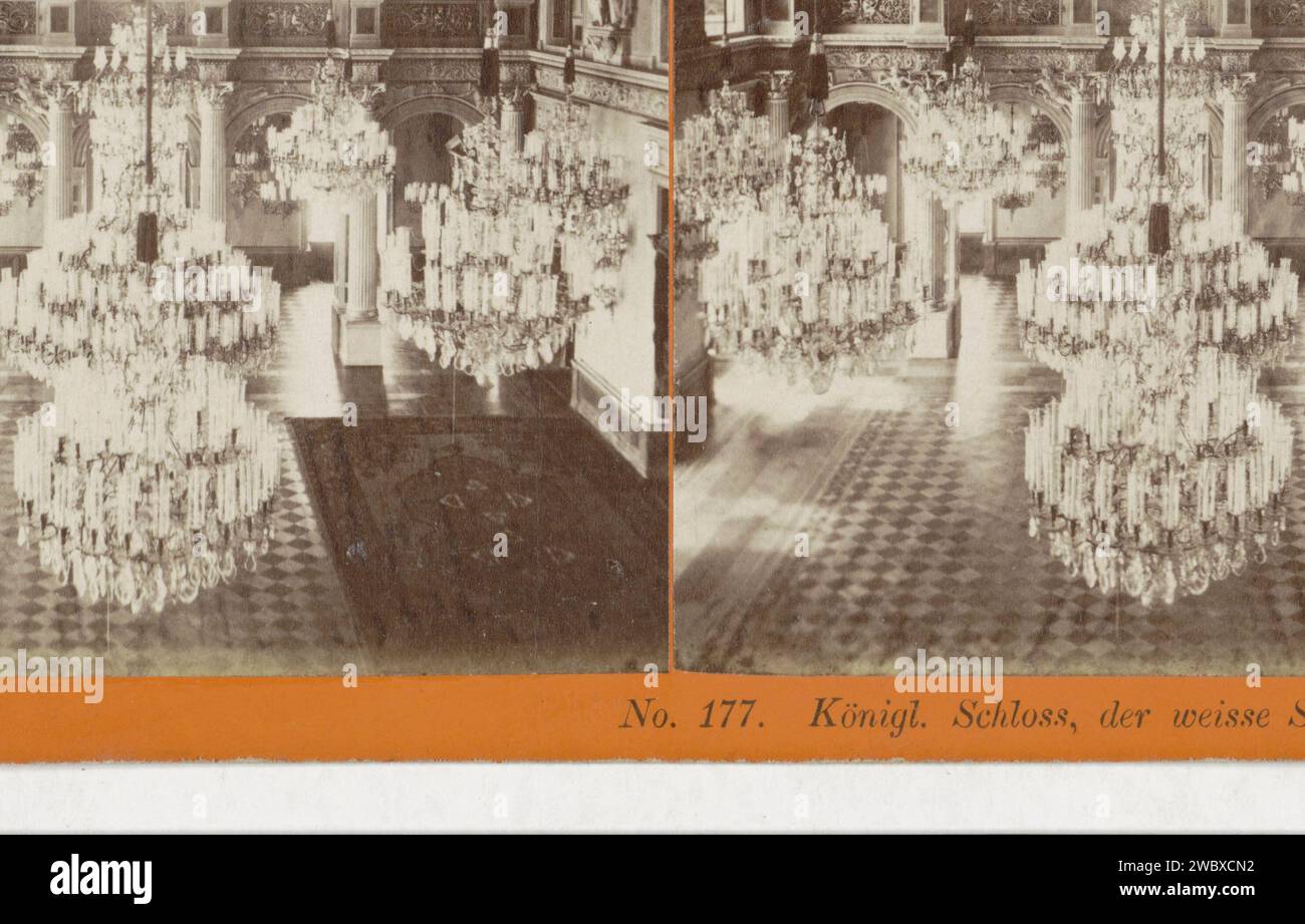 Large hall with chandeliers in the Berliner Stadtschloss, Berlin ...