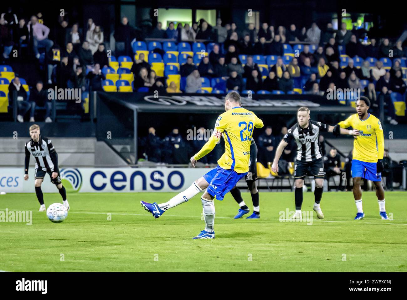 WAALWIJK, Netherlands. 12th Jan, 2024. SPO, Mandemakers Stadium, Dutch eredivisie, season 2023/ ...