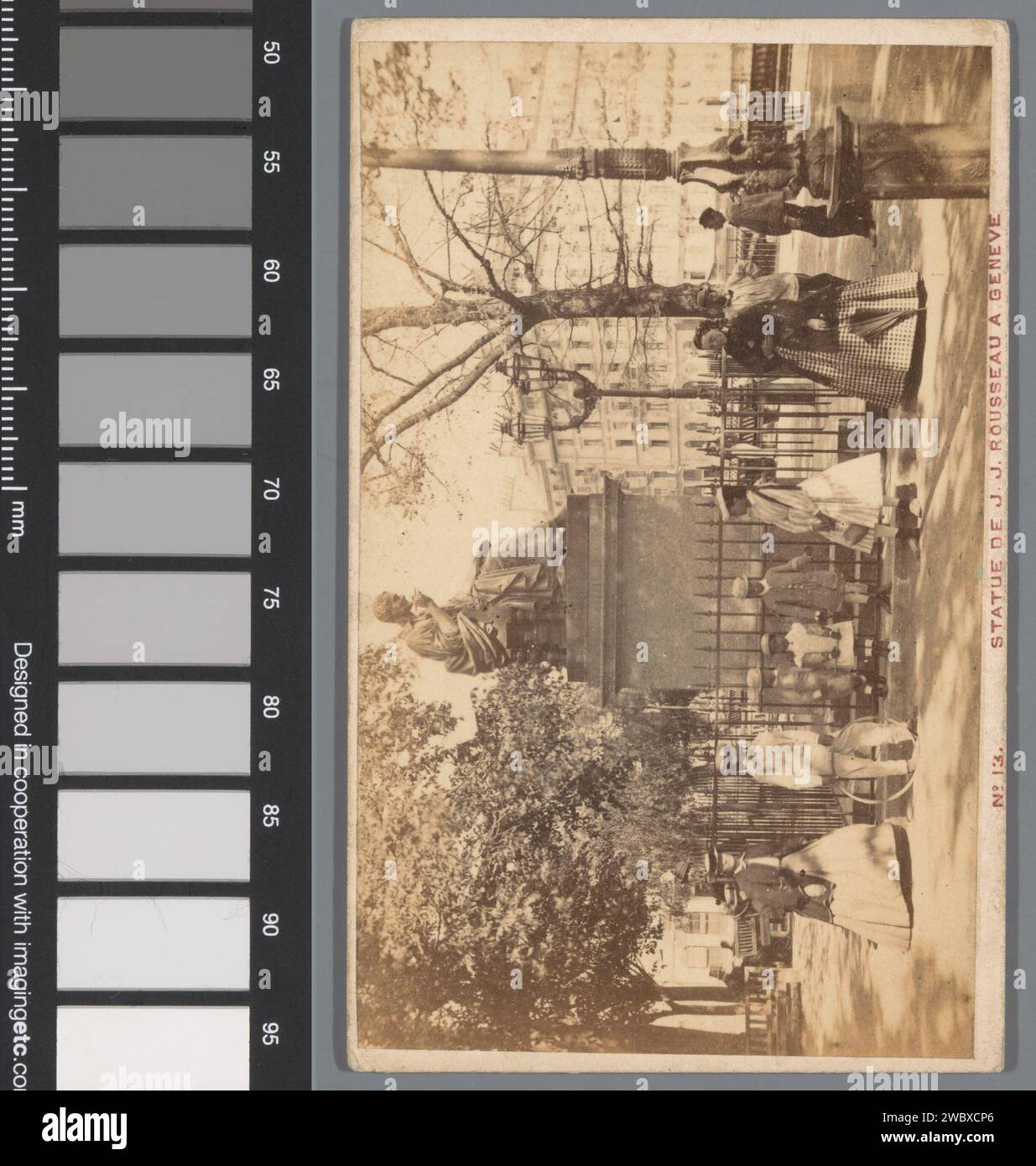 Standbeeld van Jean-Jacques Rousseau in Geneva, Auguste Garcin, After ...