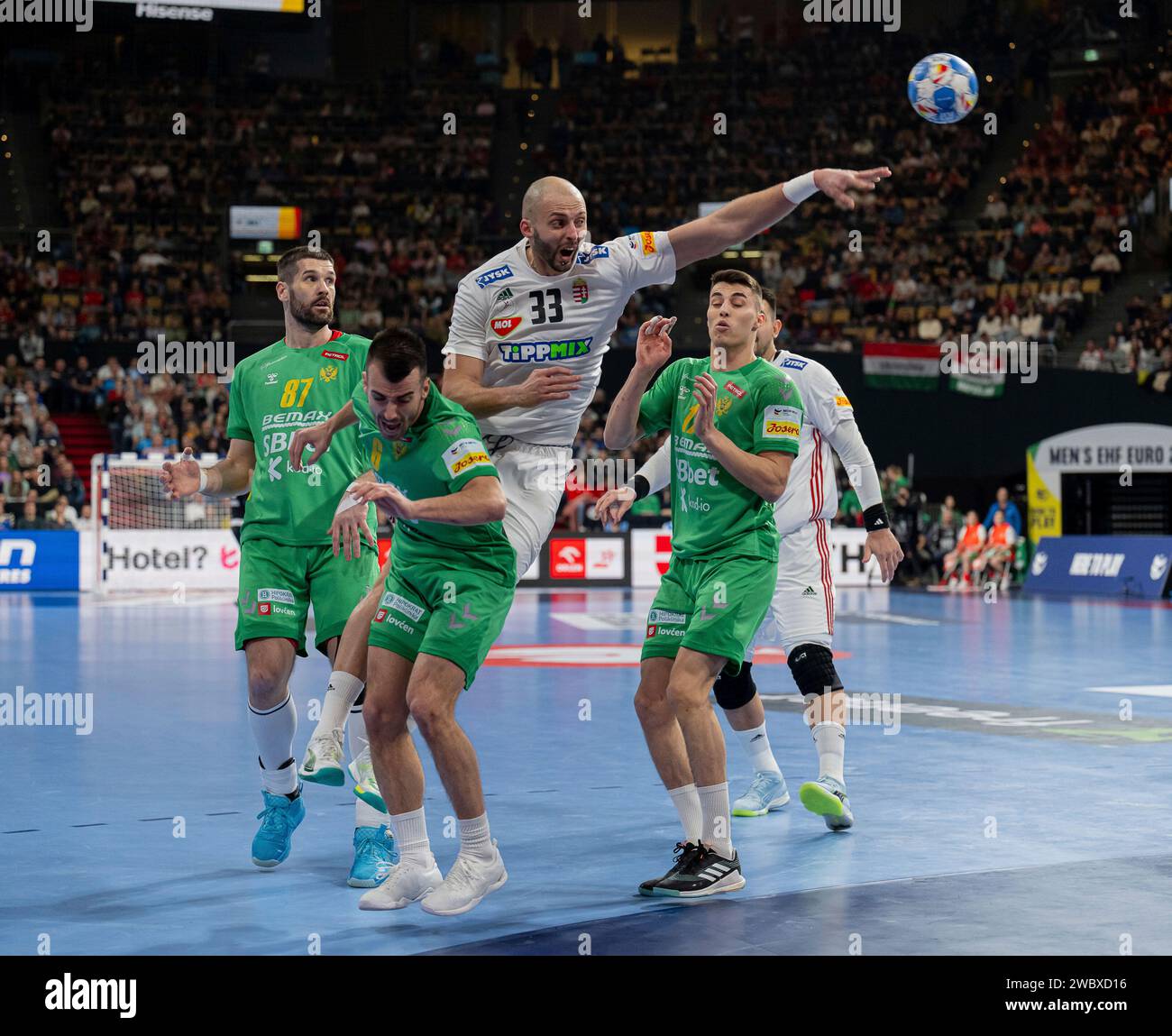 Muenchen, Deutschland. 12th Jan, 2024. Vuko Borozan (Montenegro, #87 ...