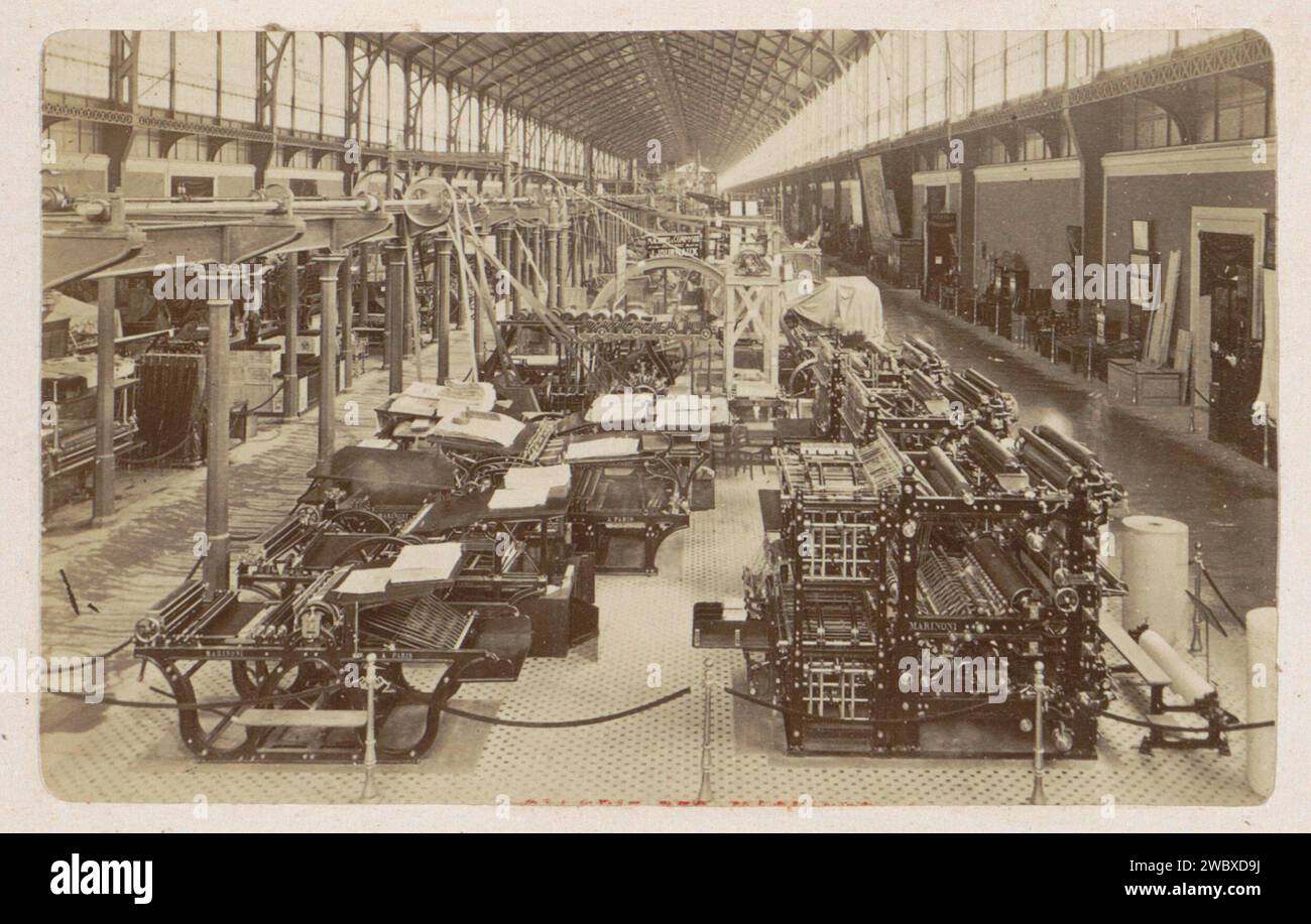 Interior of the Galerie des Machines at the World Exhibition in Paris ...