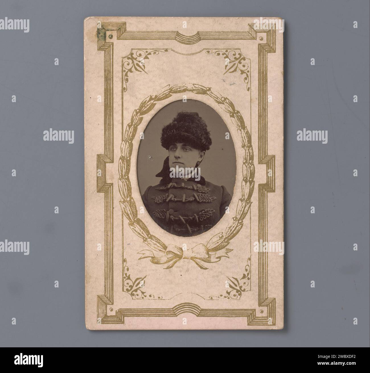 Portrait of an unknown woman in uniform, Romualald, 1855 - 1900 ...