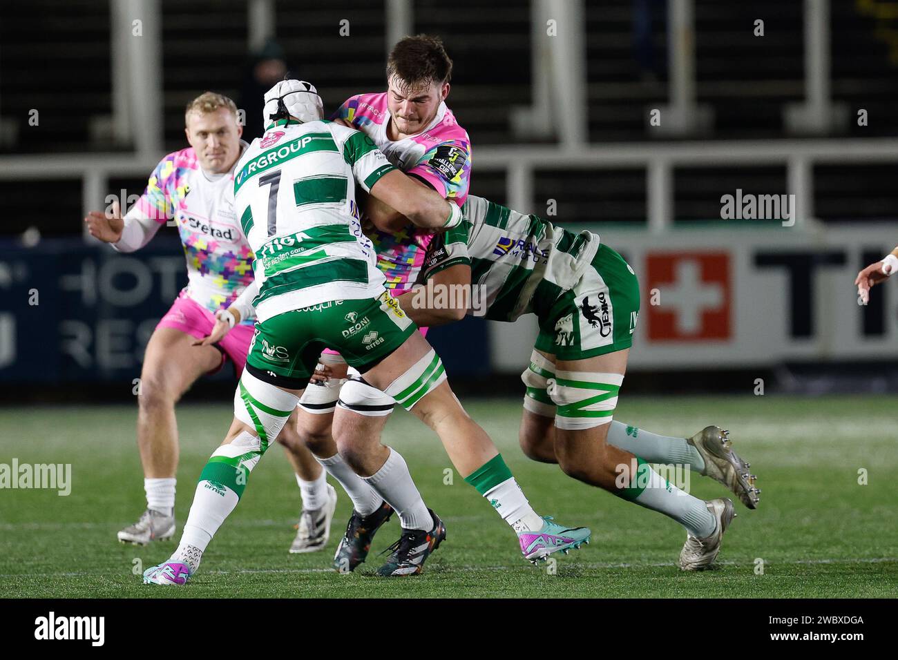 Newcastle, UK. 12th Jan, 2024. Pedro Rubiolo of Newcastle Falcons in ...
