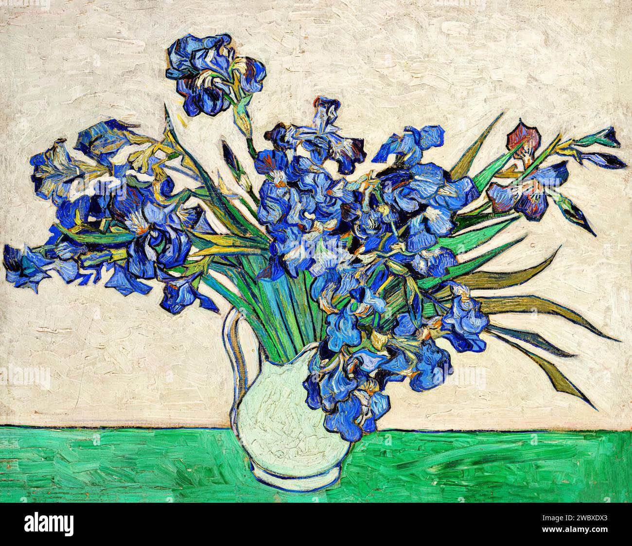 Irises, 1890 (Painting) by Artist Gogh, Vincent van (1853-90) Dutch ...