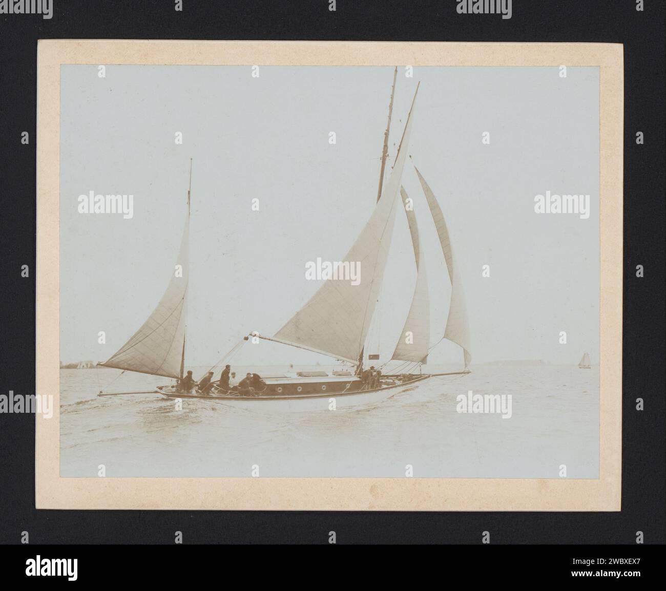 Sailing ship in Water, Anonymous, c. 1880 - c. 1900 photograph This ...